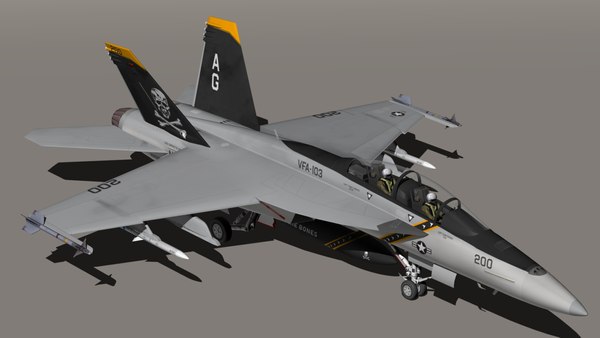 F18 Super Hornet JR 3D model - TurboSquid 1739088