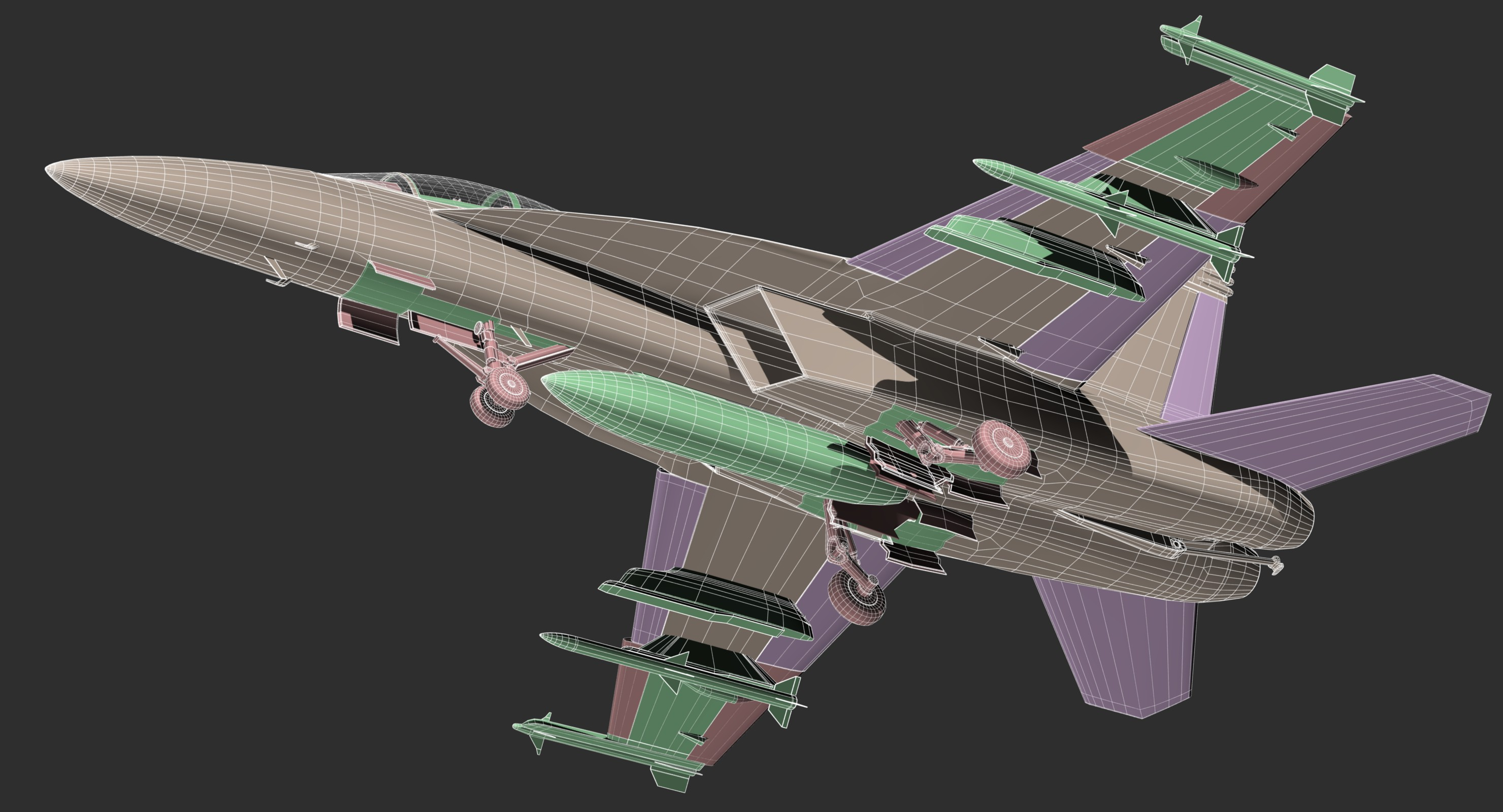 F18 Super Hornet JR 3D model - TurboSquid 1739088