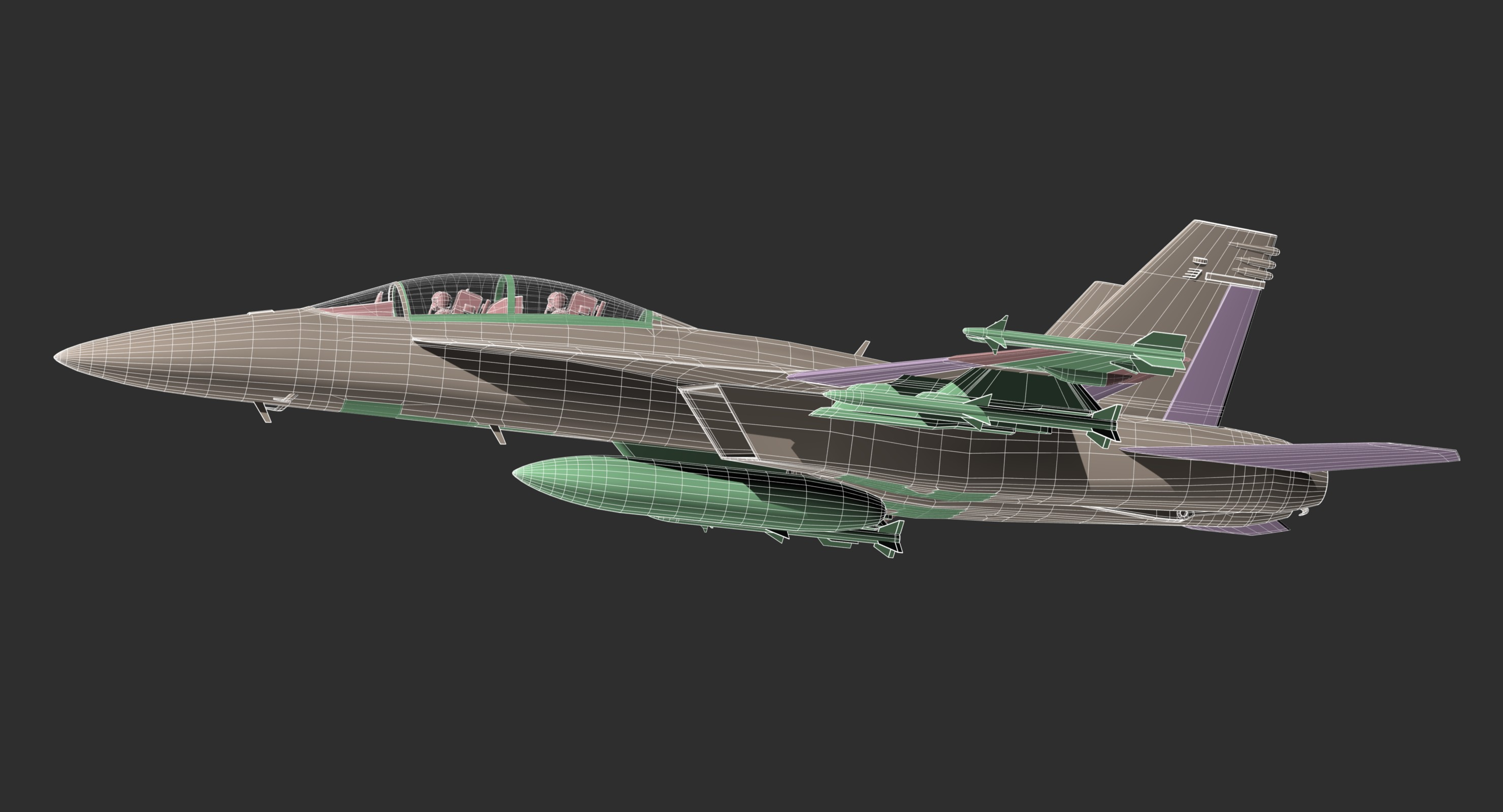 F18 Super Hornet JR 3D model - TurboSquid 1739088
