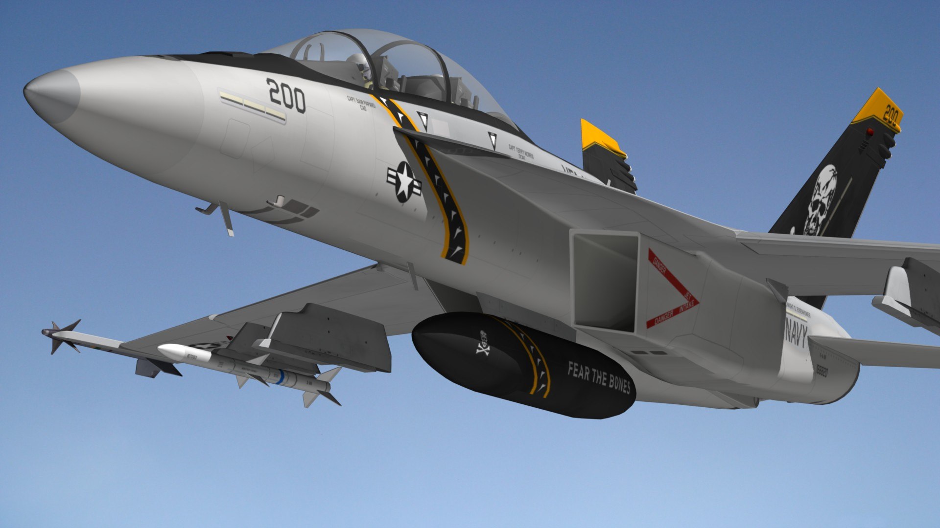 F18 Super Hornet JR 3D Model - TurboSquid 1739088