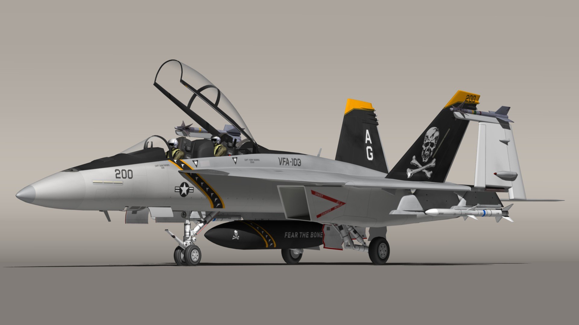F18 Super Hornet JR 3D Model - TurboSquid 1739088