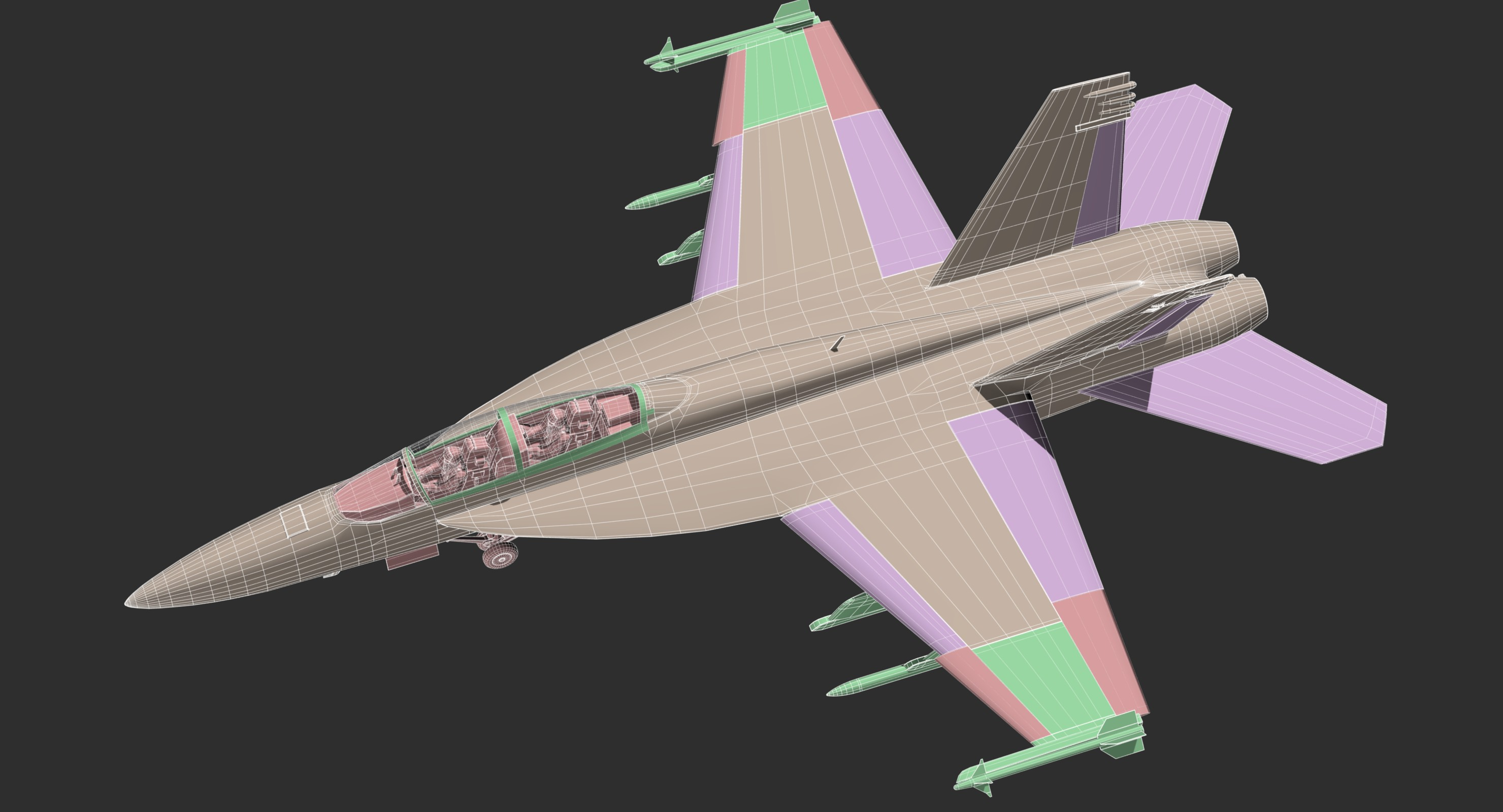 F18 Super Hornet JR 3D model - TurboSquid 1739088
