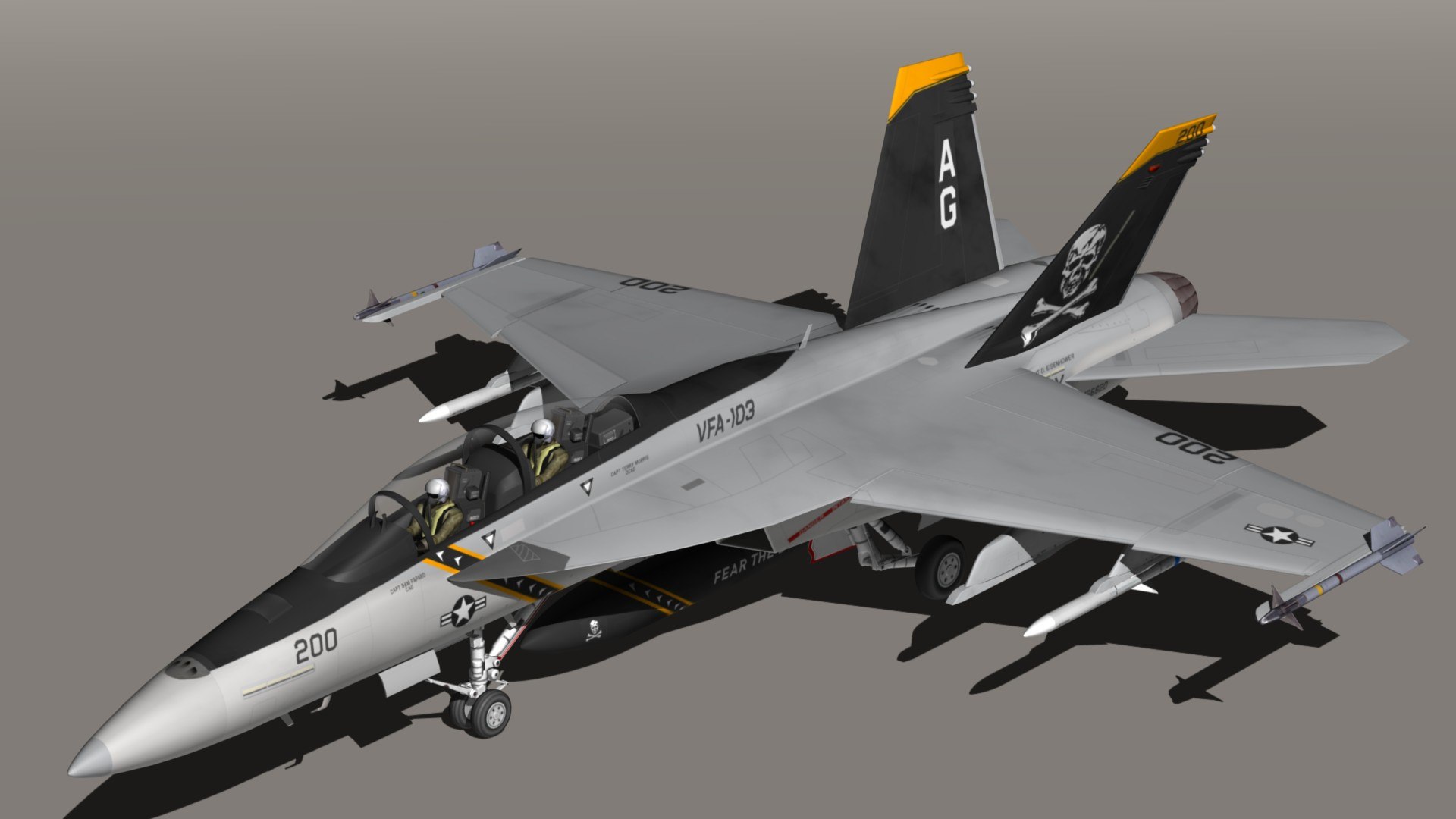 F18 Super Hornet JR 3D Model - TurboSquid 1739088