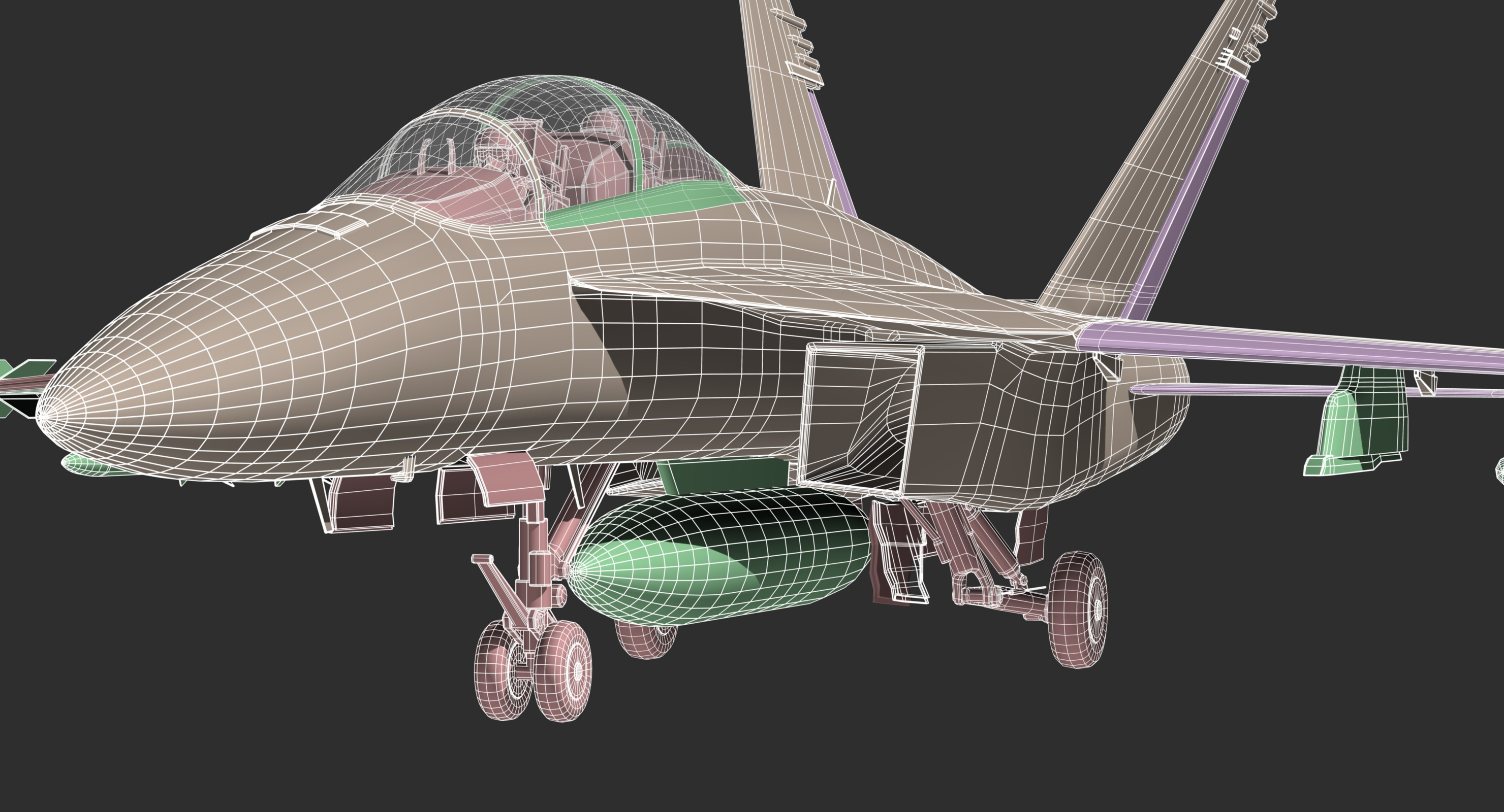 F18 Super Hornet JR 3D model - TurboSquid 1739088