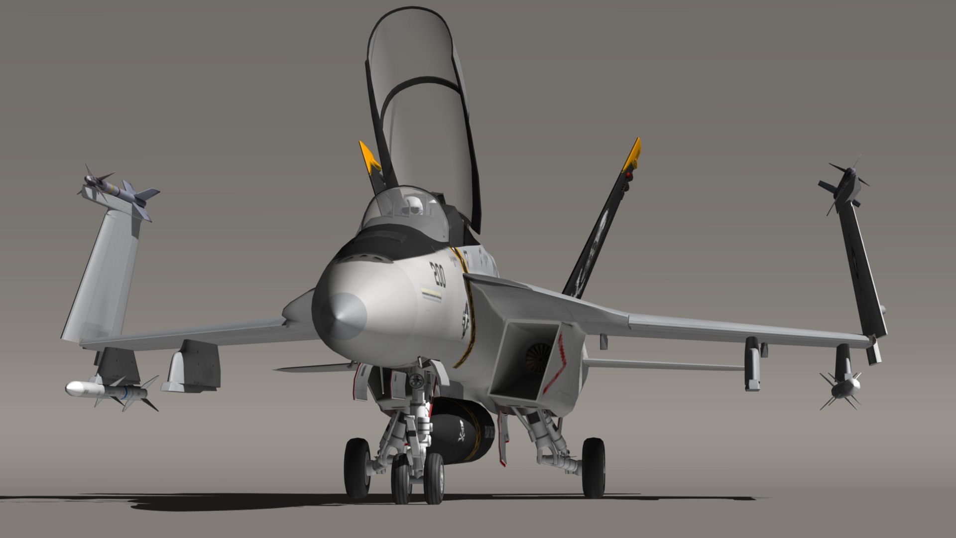 F18 Super Hornet JR 3D Model - TurboSquid 1739088