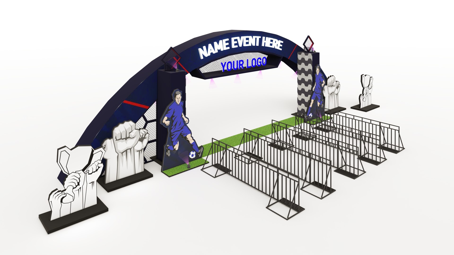 Ball Themed Gate 3D Model - TurboSquid 2112201