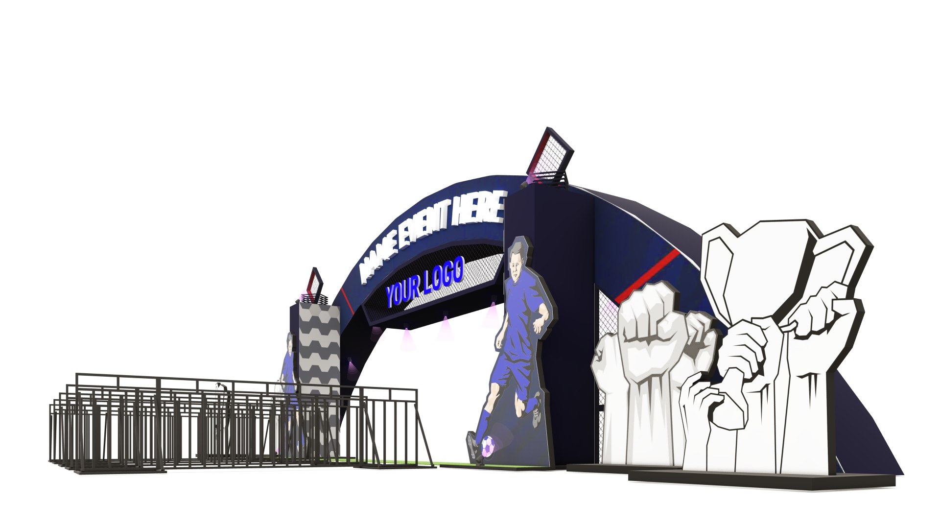 Ball Themed Gate 3D Model - TurboSquid 2112201