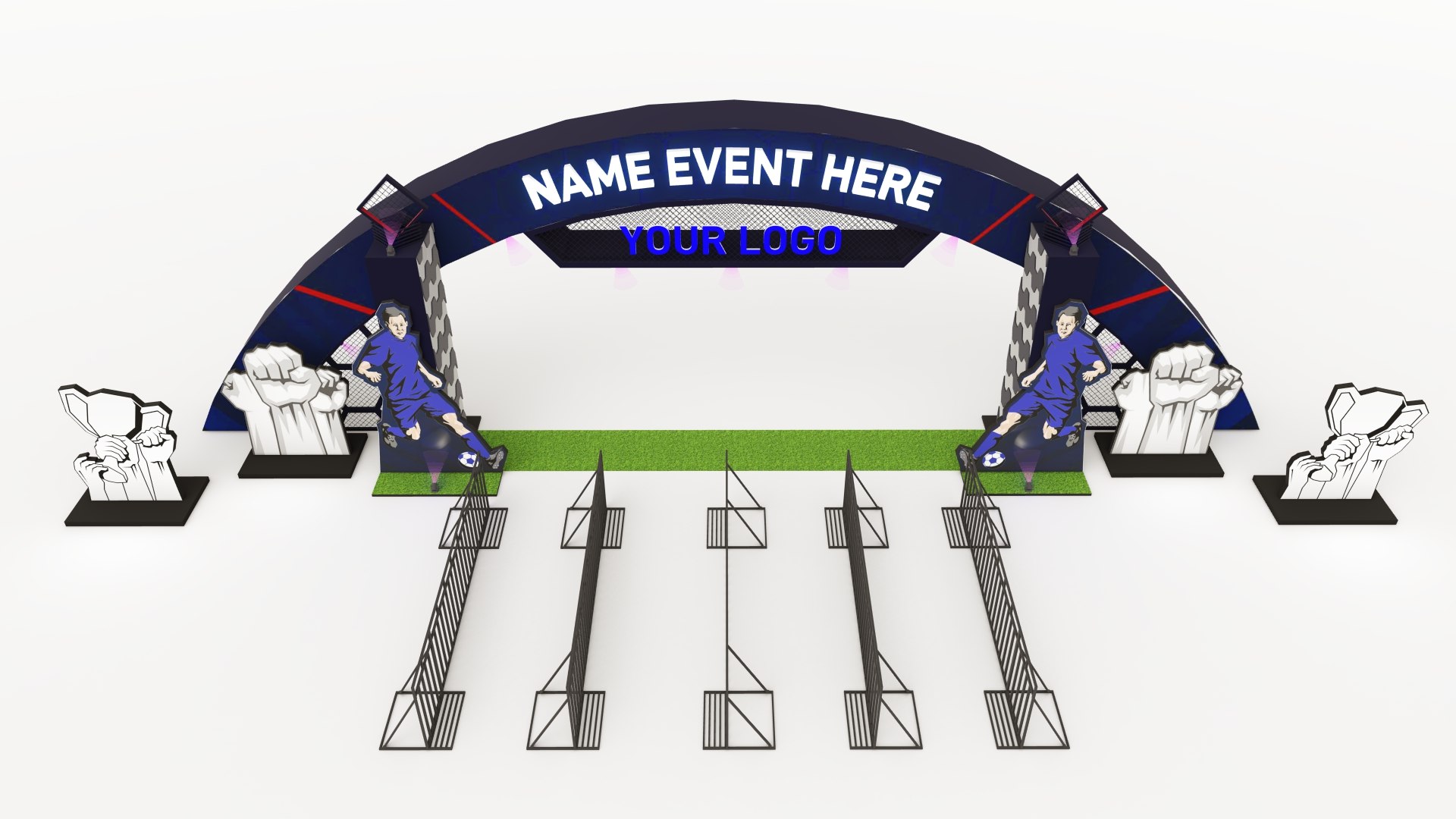 Ball Themed Gate 3D Model - TurboSquid 2112201