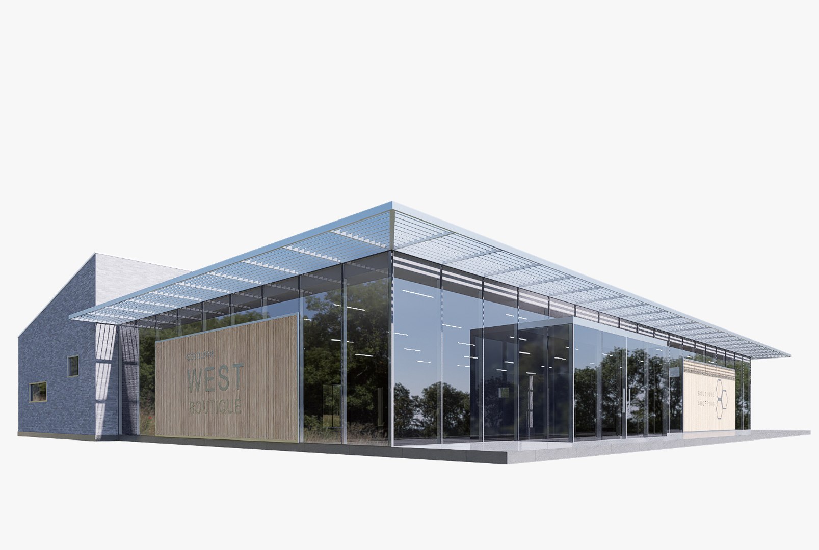 3D Model Commercial Building - TurboSquid 2409397