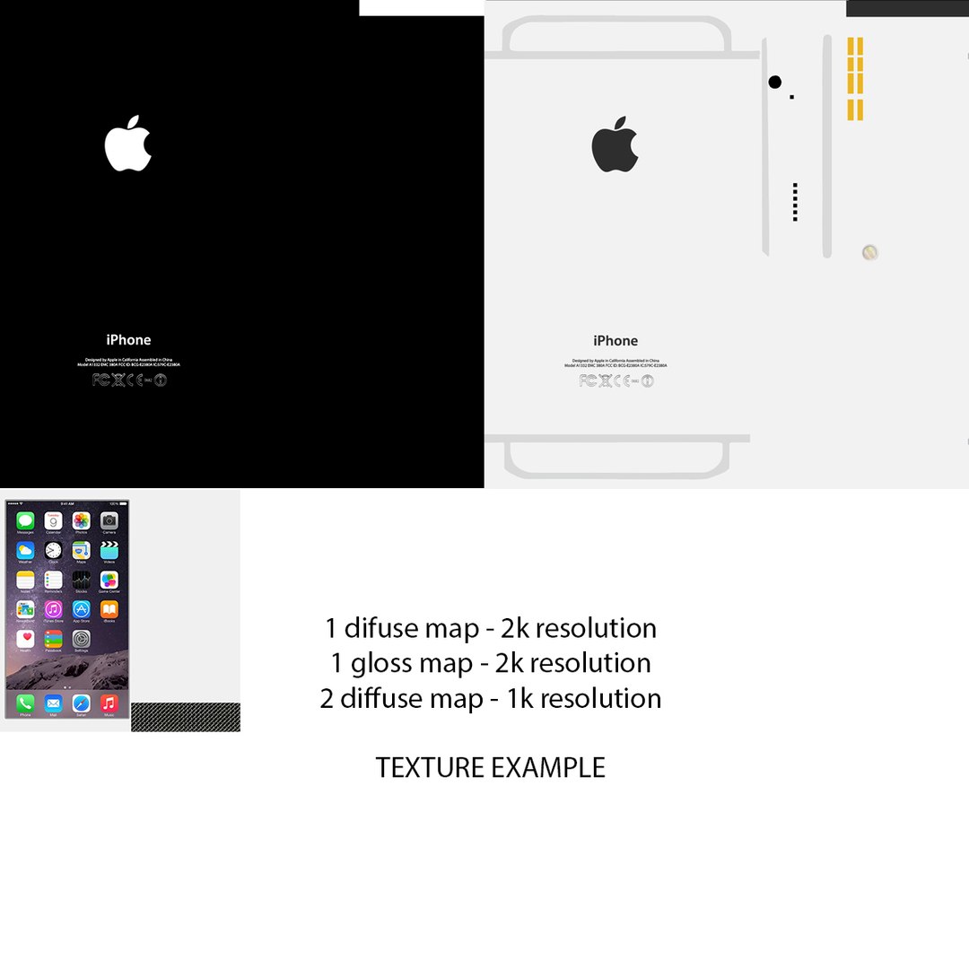 Apple Iphone 6 Silver 3d Model