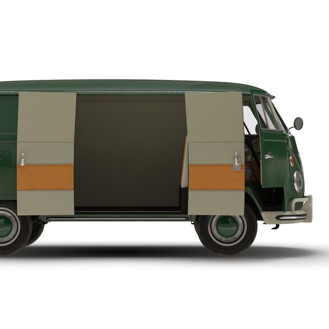 volkswagen type 2 panel 3d model