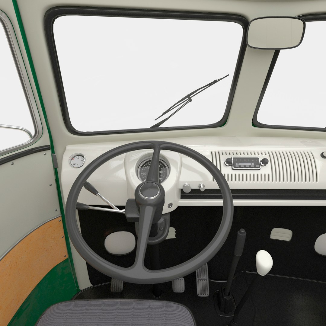 volkswagen type 2 panel 3d model