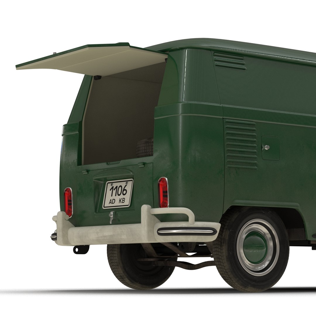 volkswagen type 2 panel 3d model