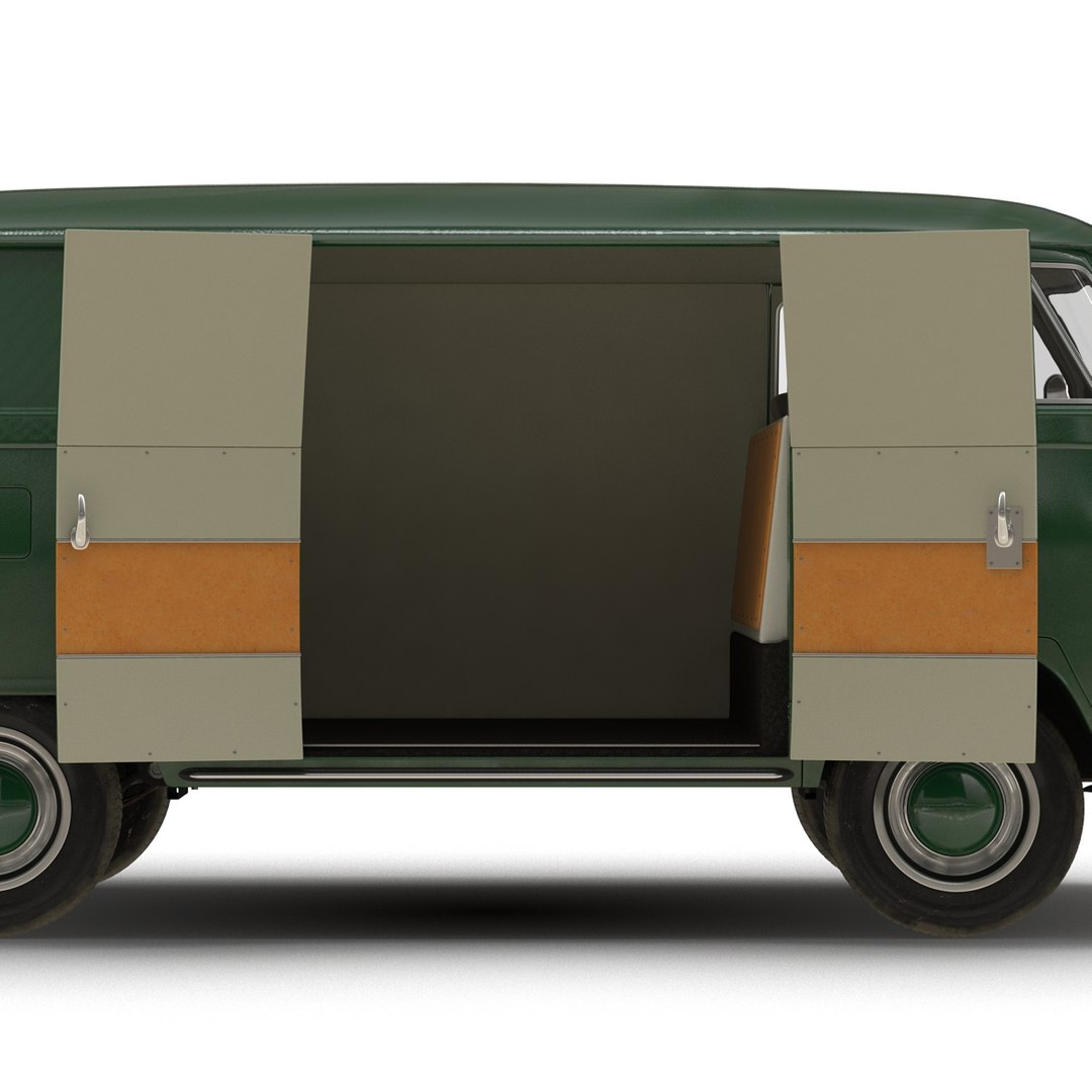 volkswagen type 2 panel 3d model