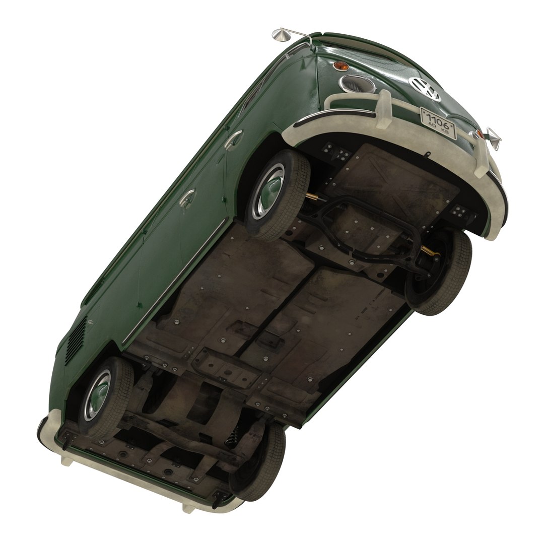 volkswagen type 2 panel 3d model