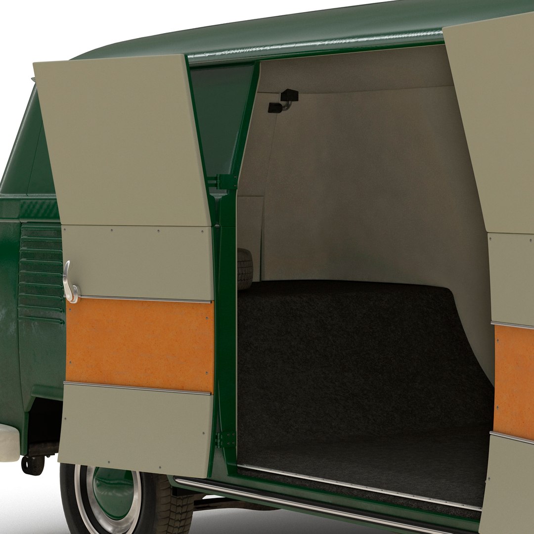 volkswagen type 2 panel 3d model