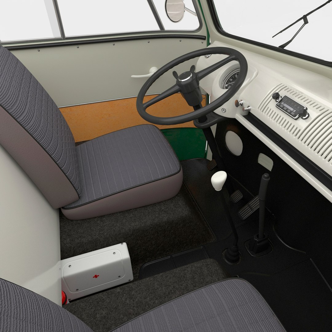 volkswagen type 2 panel 3d model