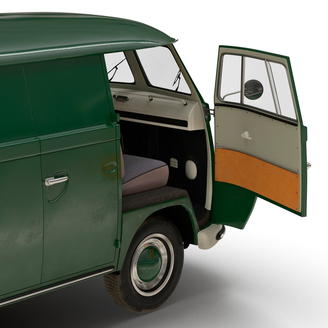 volkswagen type 2 panel 3d model