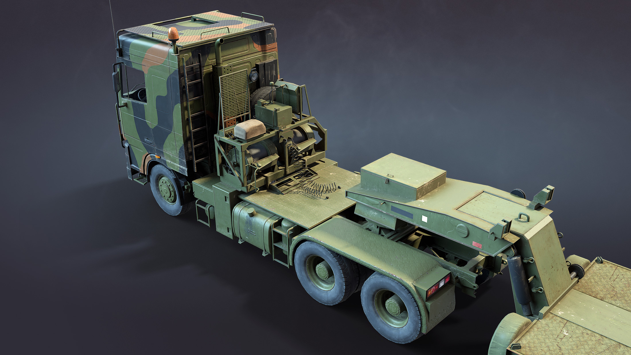 Low-poly daf tropco transporter model - TurboSquid 1304857