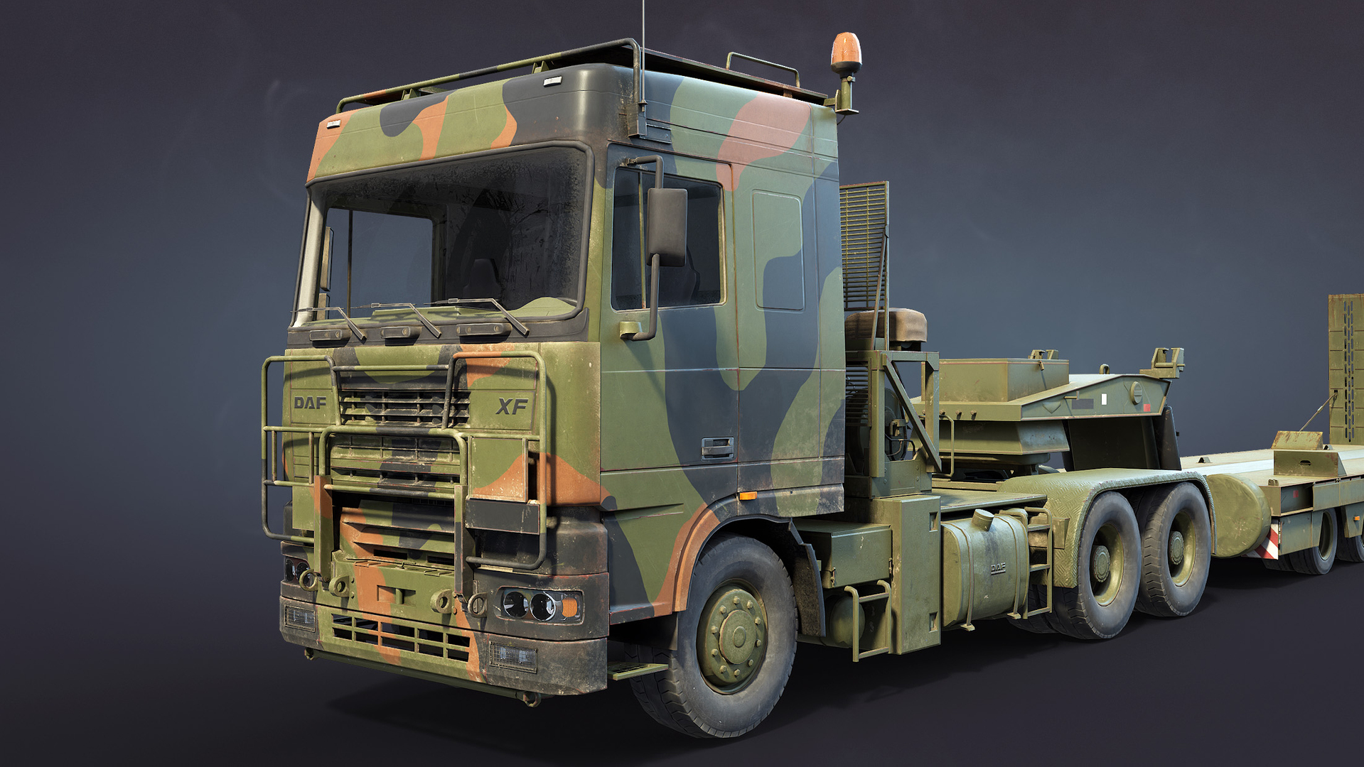 Low-poly daf tropco transporter model - TurboSquid 1304857