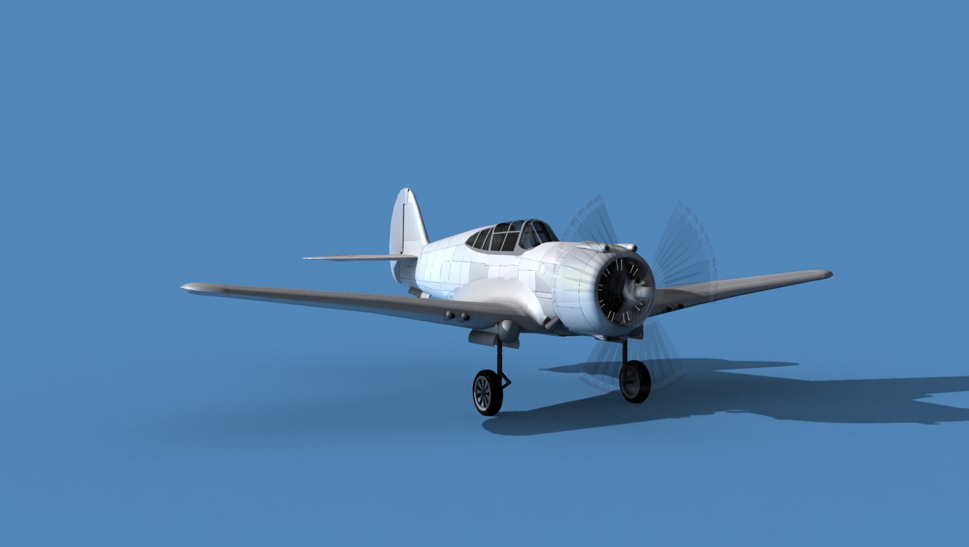 Curtiss P-36C Hawk Bare Metal Model - TurboSquid 1914183