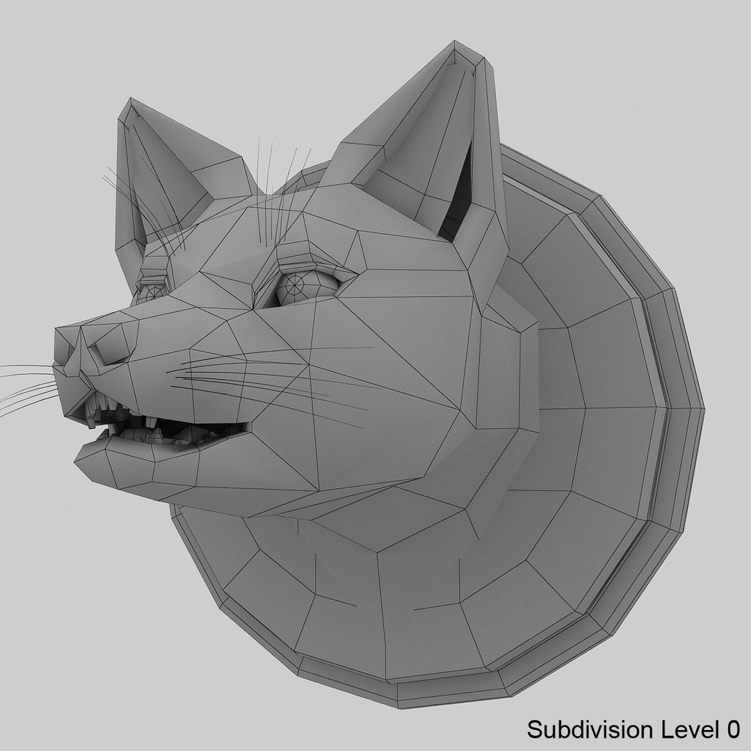 3d Model Trophy Animal Heads