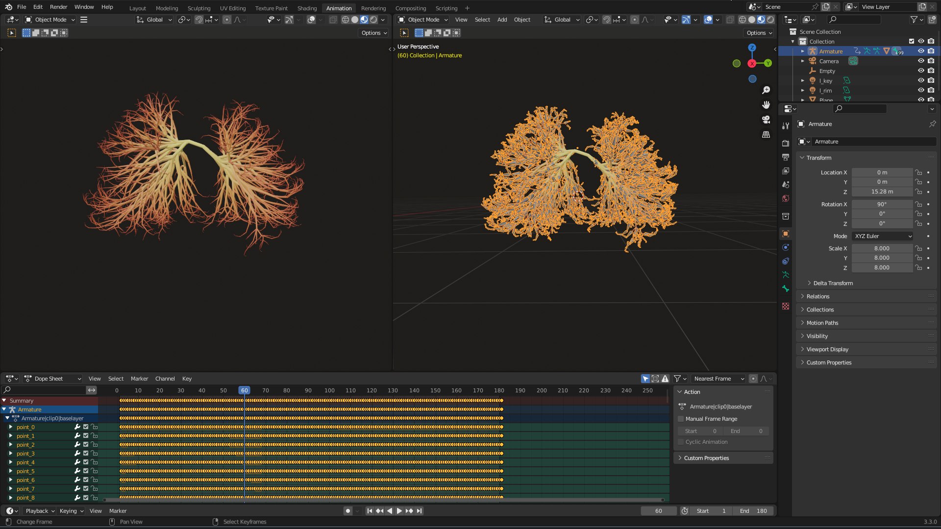 Human Lungs Unrolling Growing Animation Model - TurboSquid 1979564