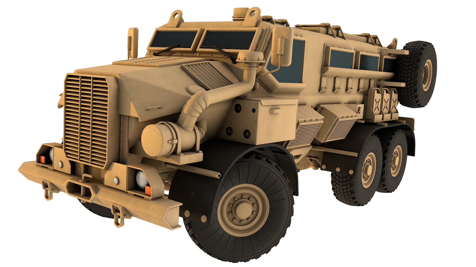 3D Truck Military Sand Casspir - TurboSquid 2068099