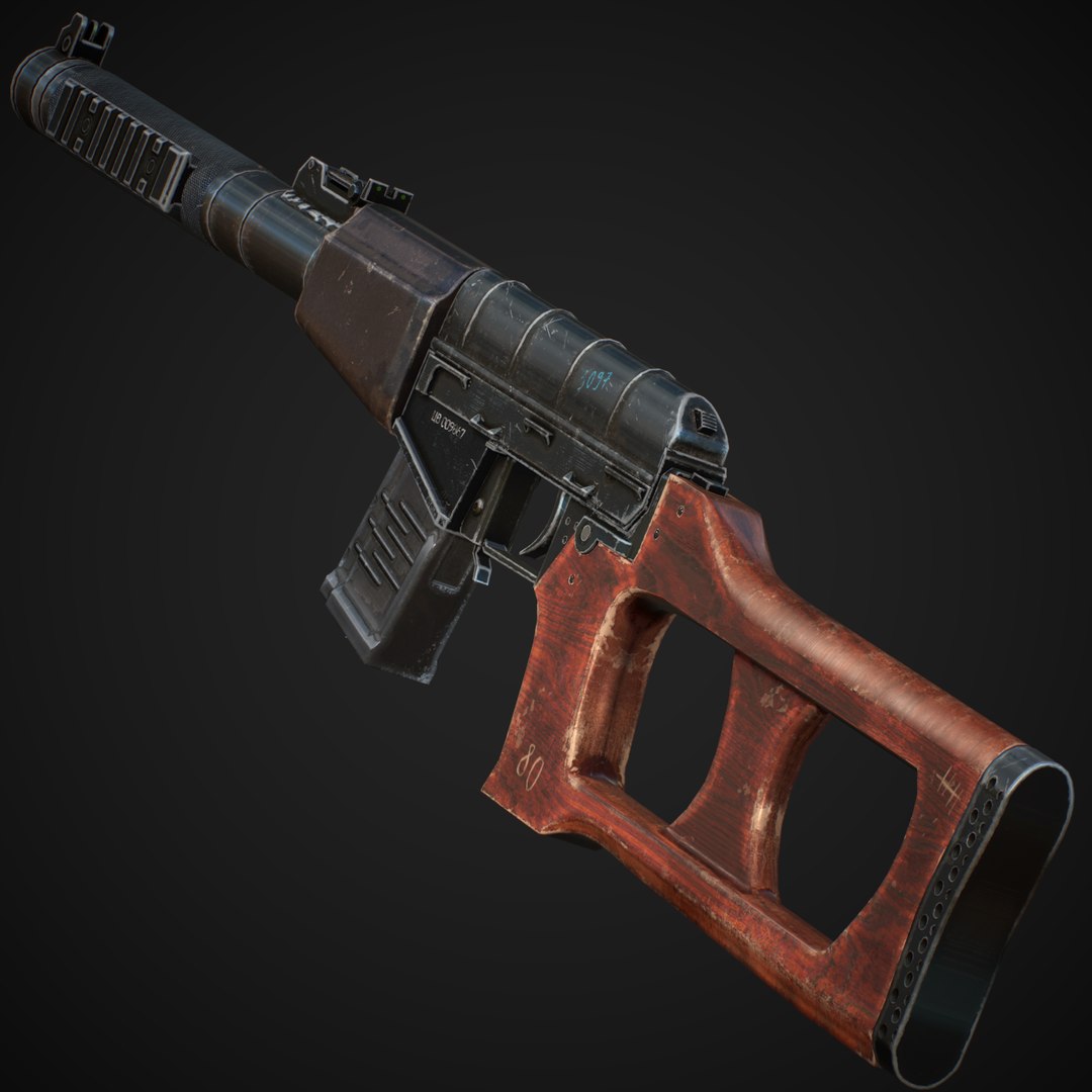 3D VSS Vintorez Game Ready - TurboSquid 1748050