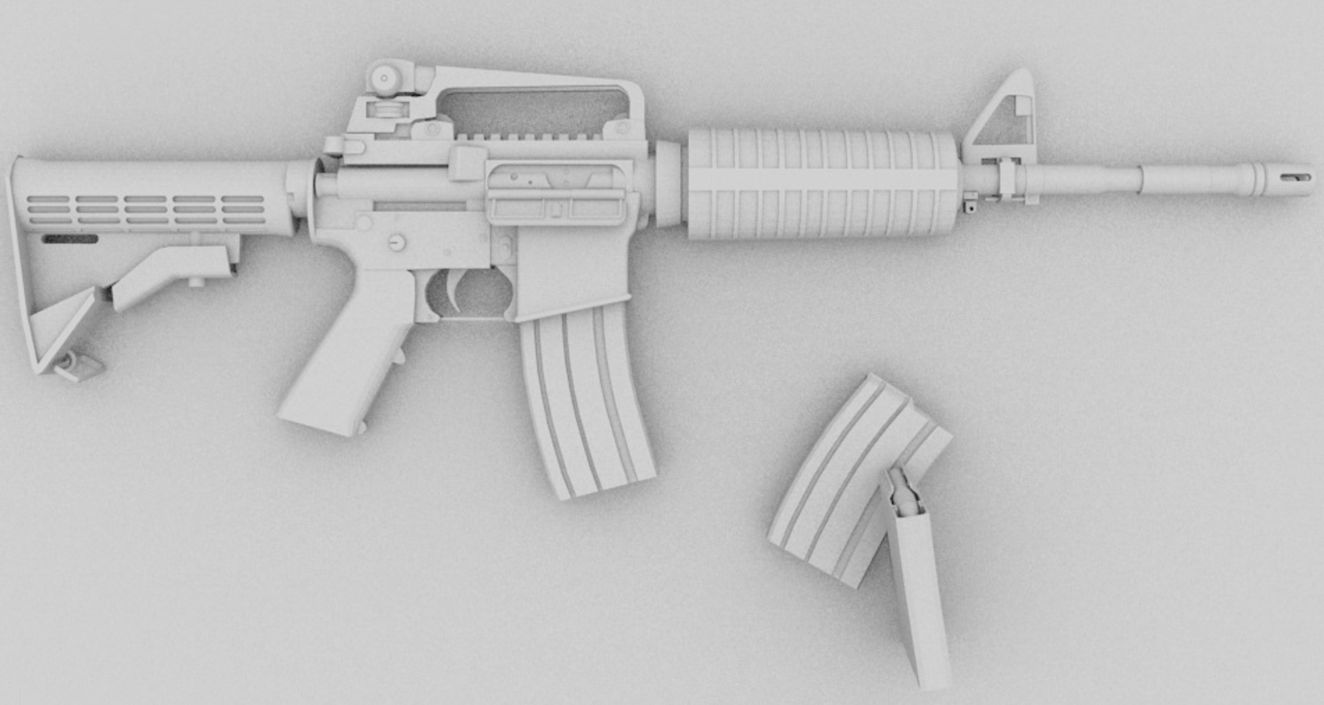 free m16 3d model