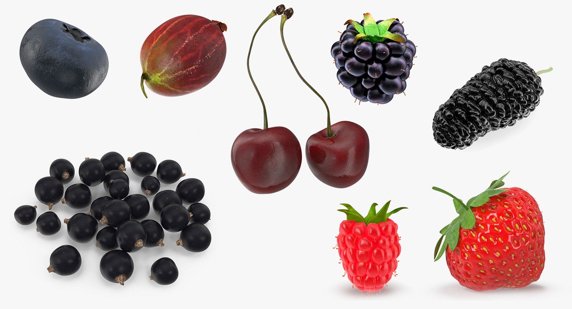3D Berries Collection 3 - TurboSquid 2000213