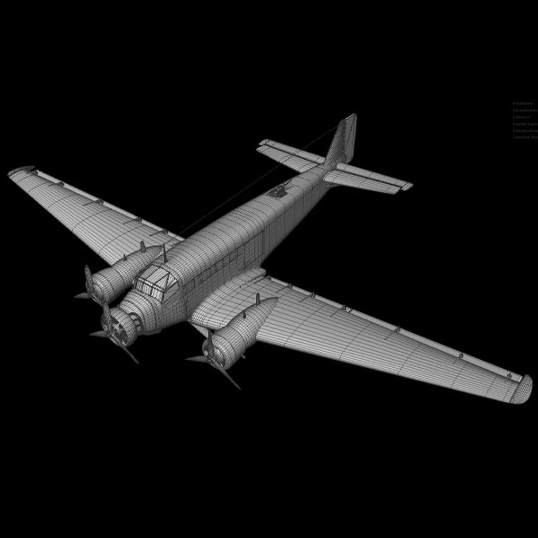 3d Model Junkers Ju 52