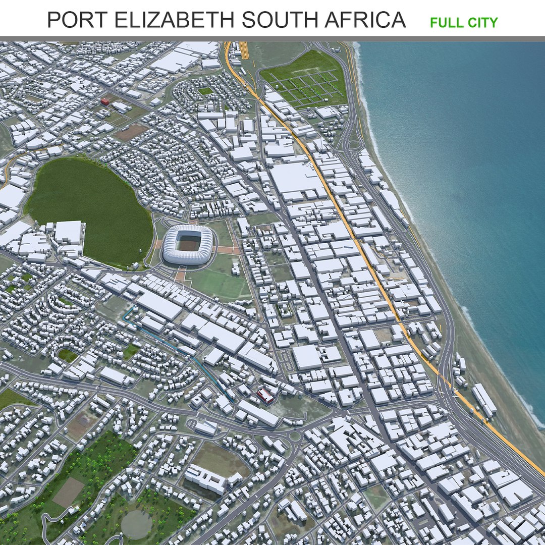 3D Port Elizabeth South Africa - TurboSquid 2135121