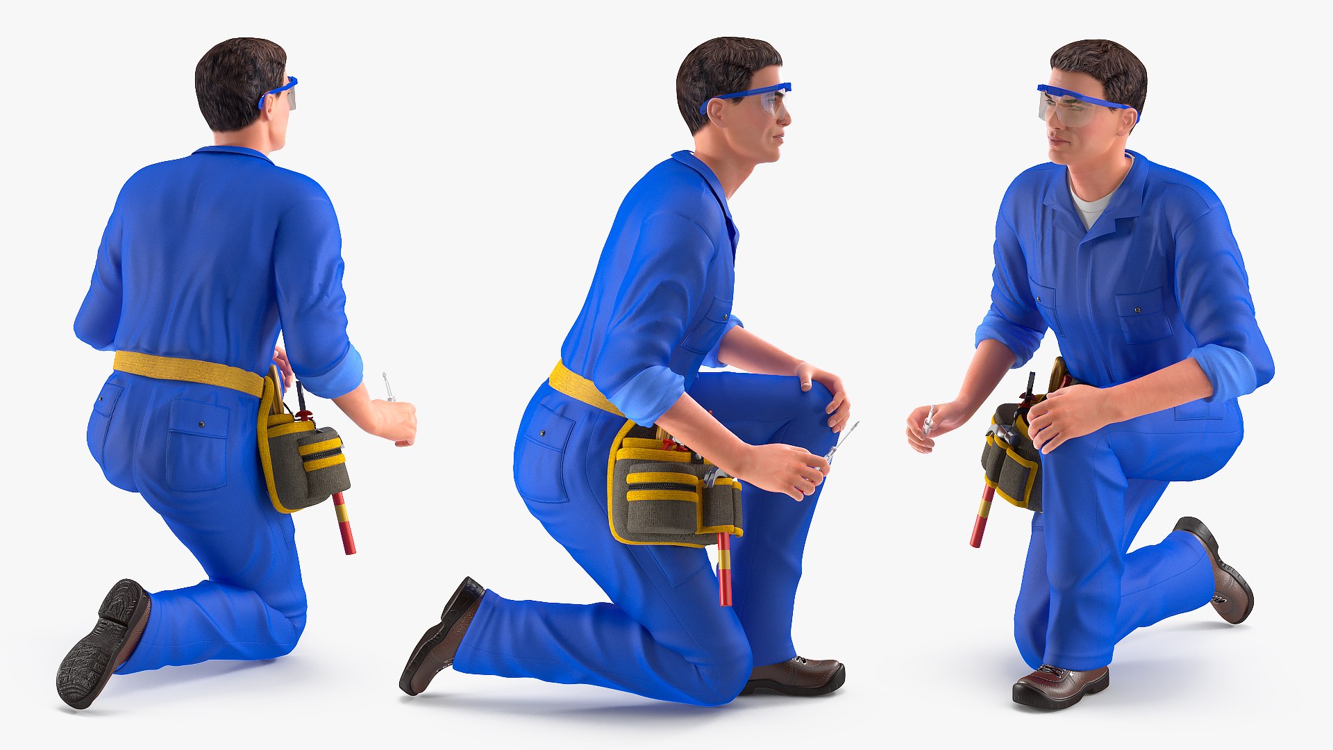 3D electrician rigged electric modo model - TurboSquid 1604165