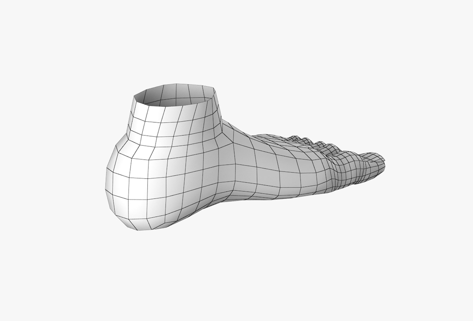 3D Model Foot Cartoon Character Basemesh - TurboSquid 1335565