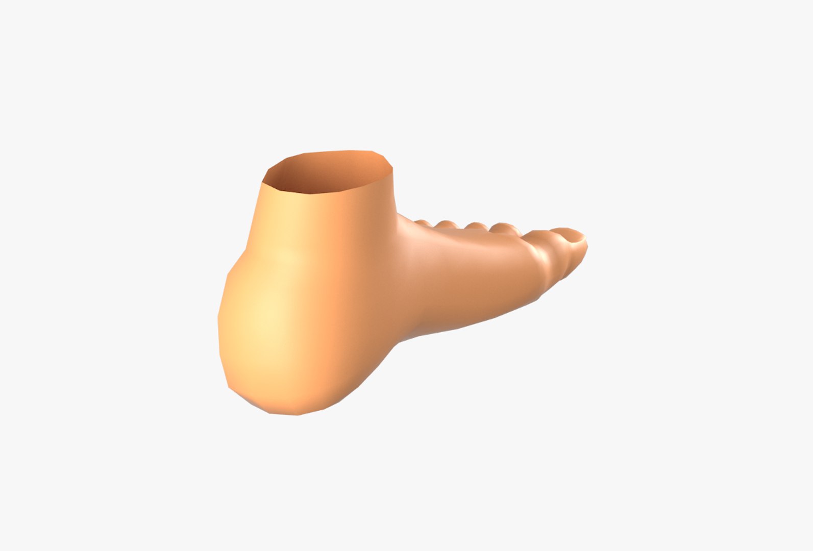 3D Model Foot Cartoon Character Basemesh - TurboSquid 1335565