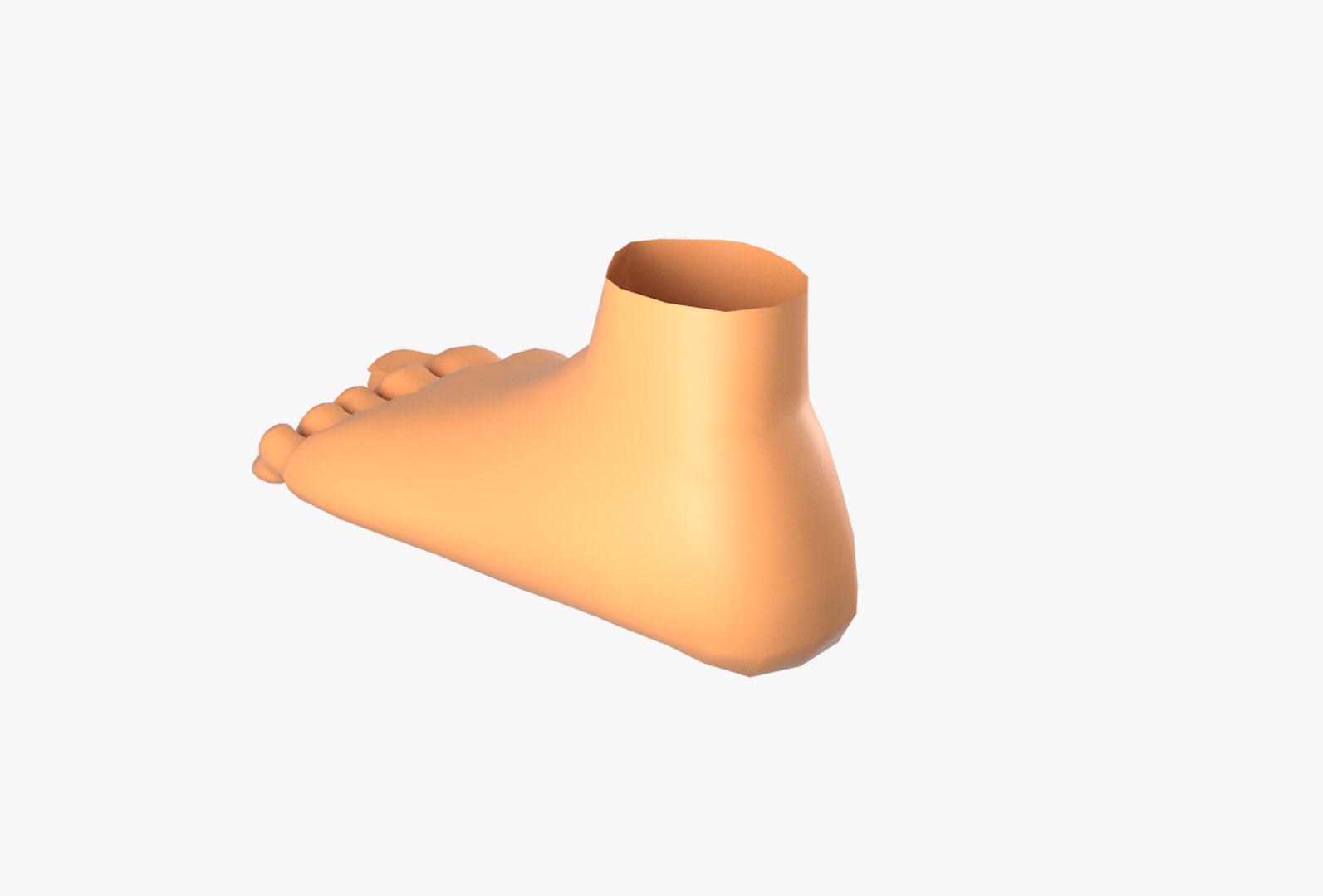 3D Model Foot Cartoon Character Basemesh - TurboSquid 1335565