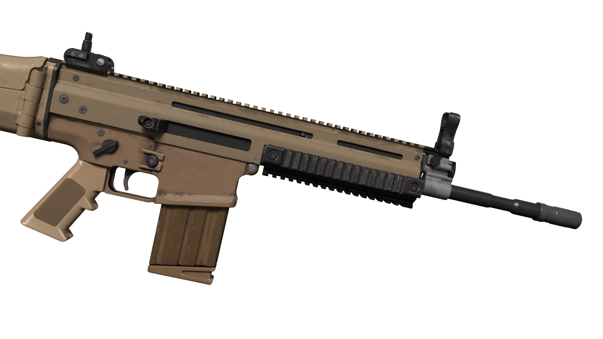 3D FN SCAR - TurboSquid 1879571