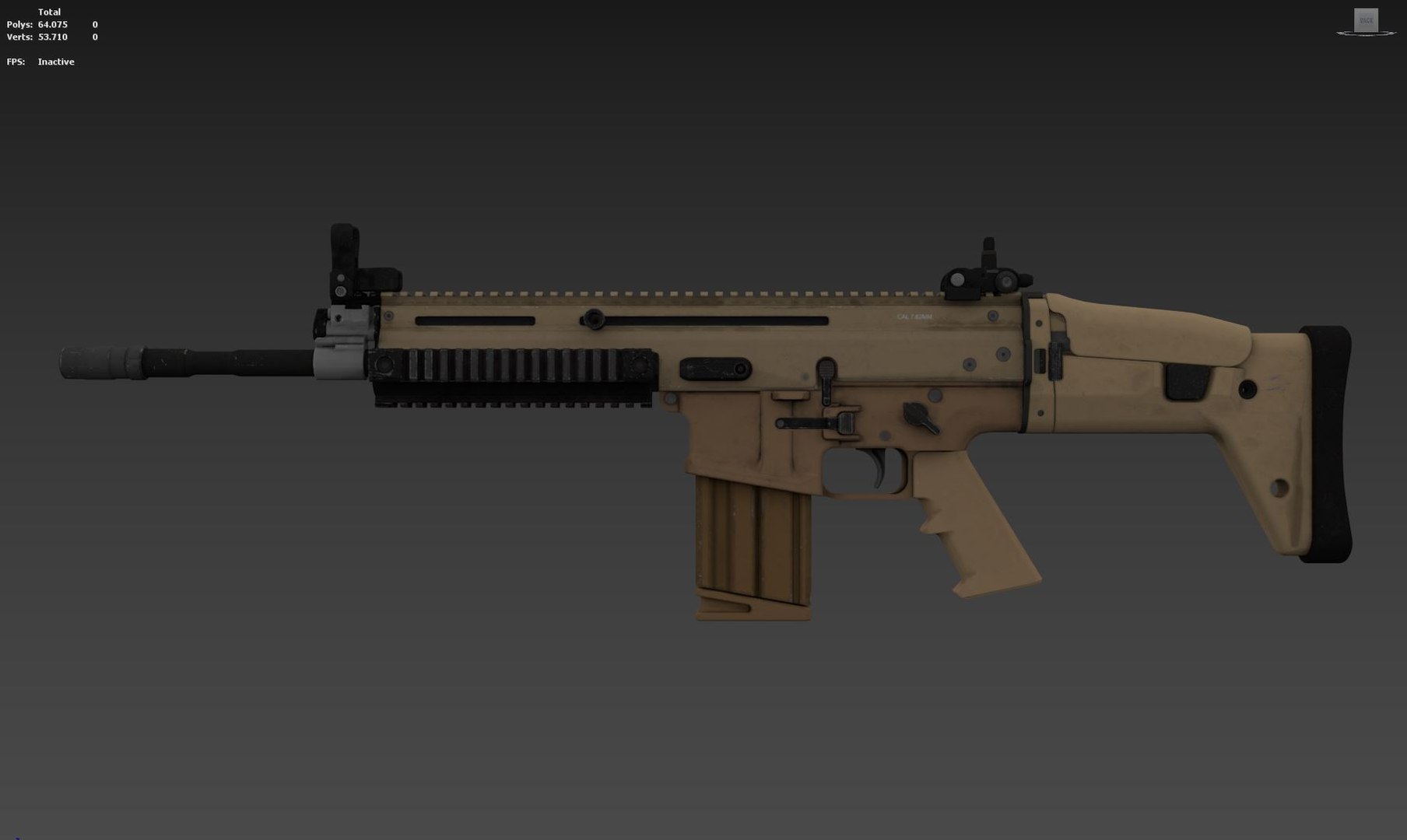 3D FN SCAR - TurboSquid 1879571