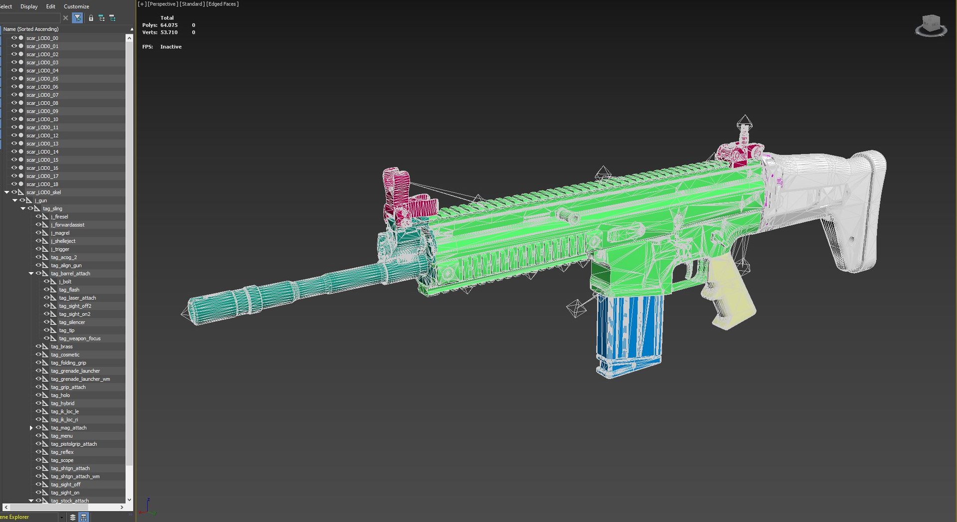 3D FN SCAR - TurboSquid 1879571