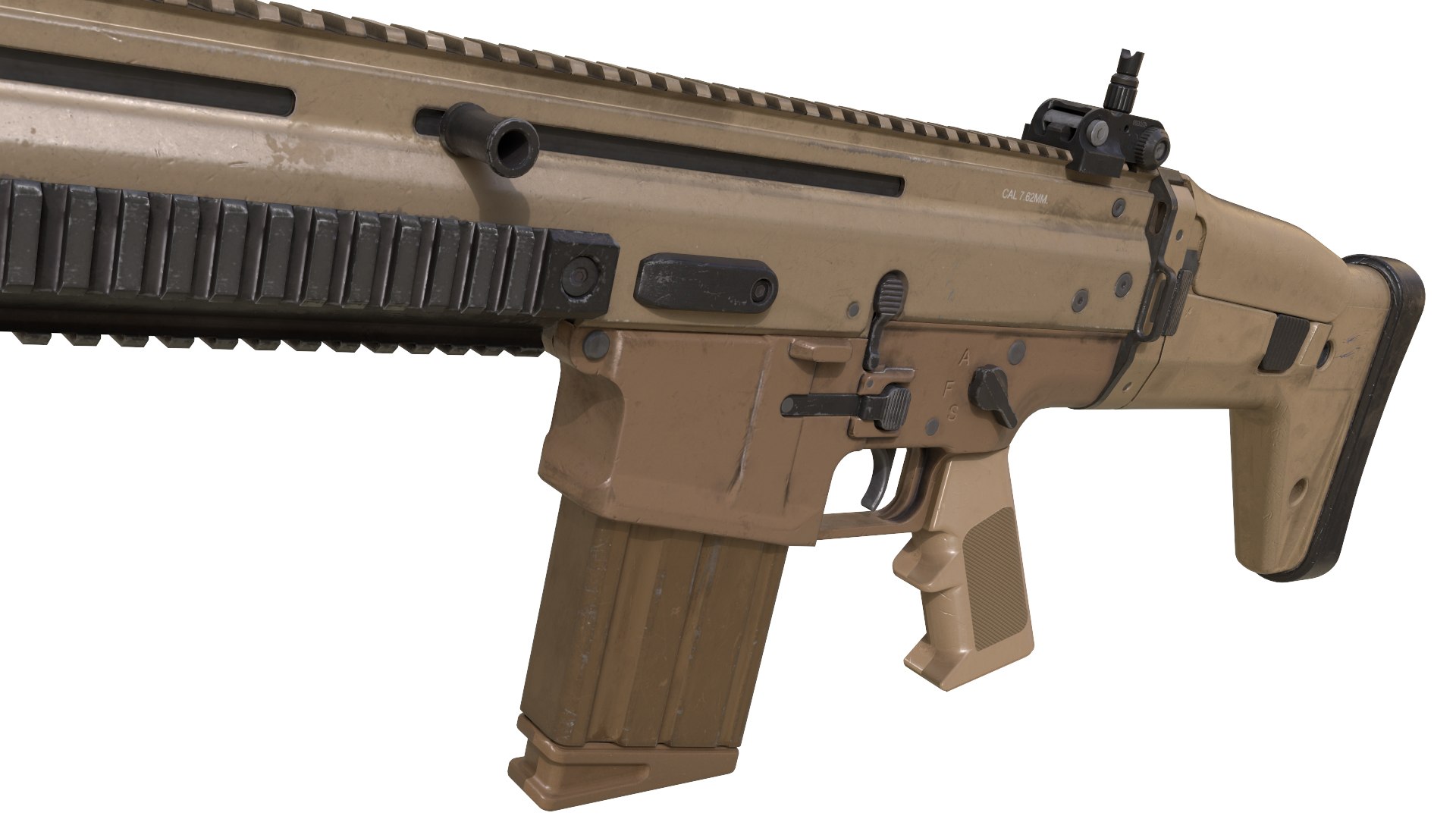 3D FN SCAR - TurboSquid 1879571