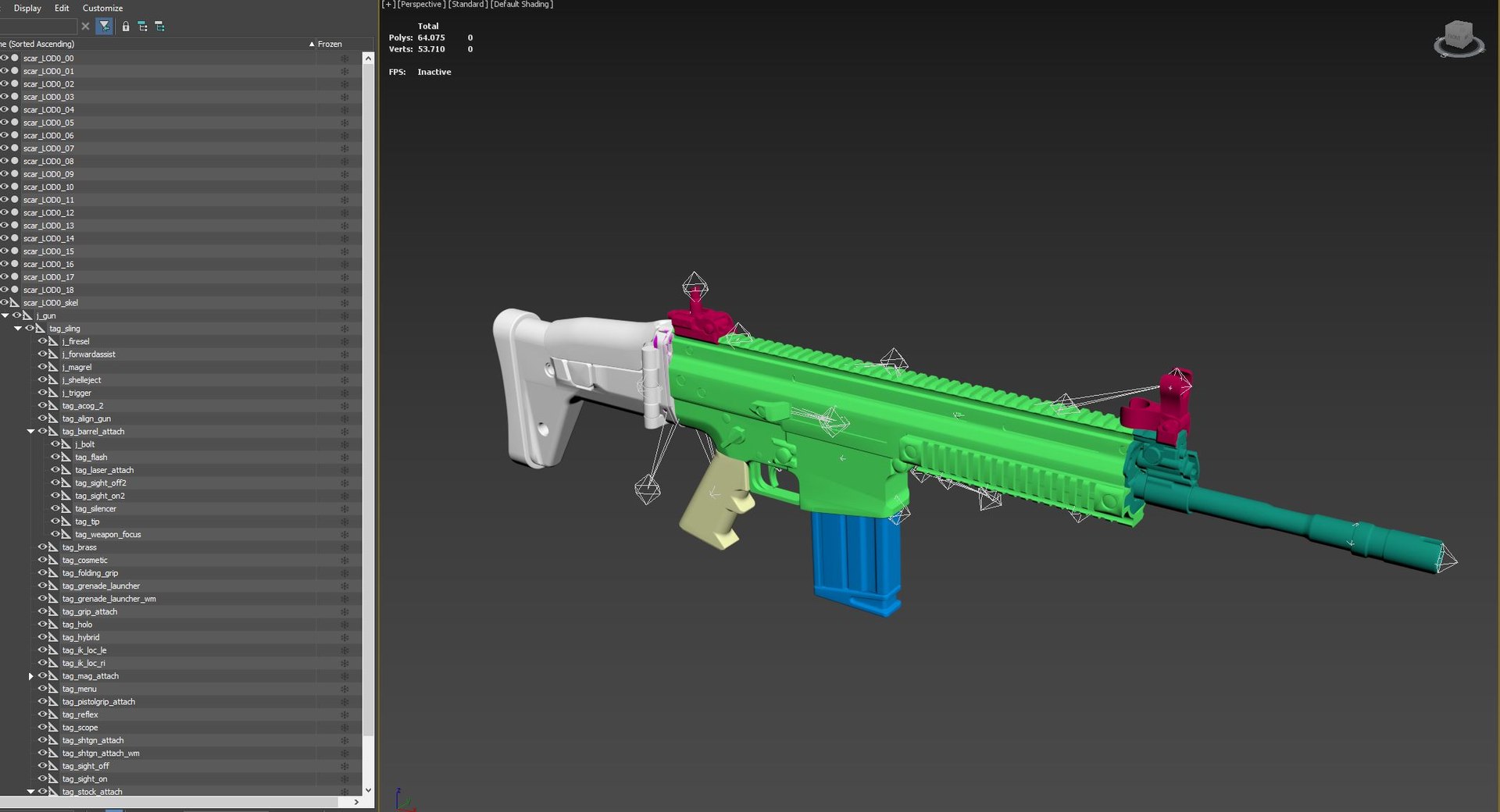3D FN SCAR - TurboSquid 1879571