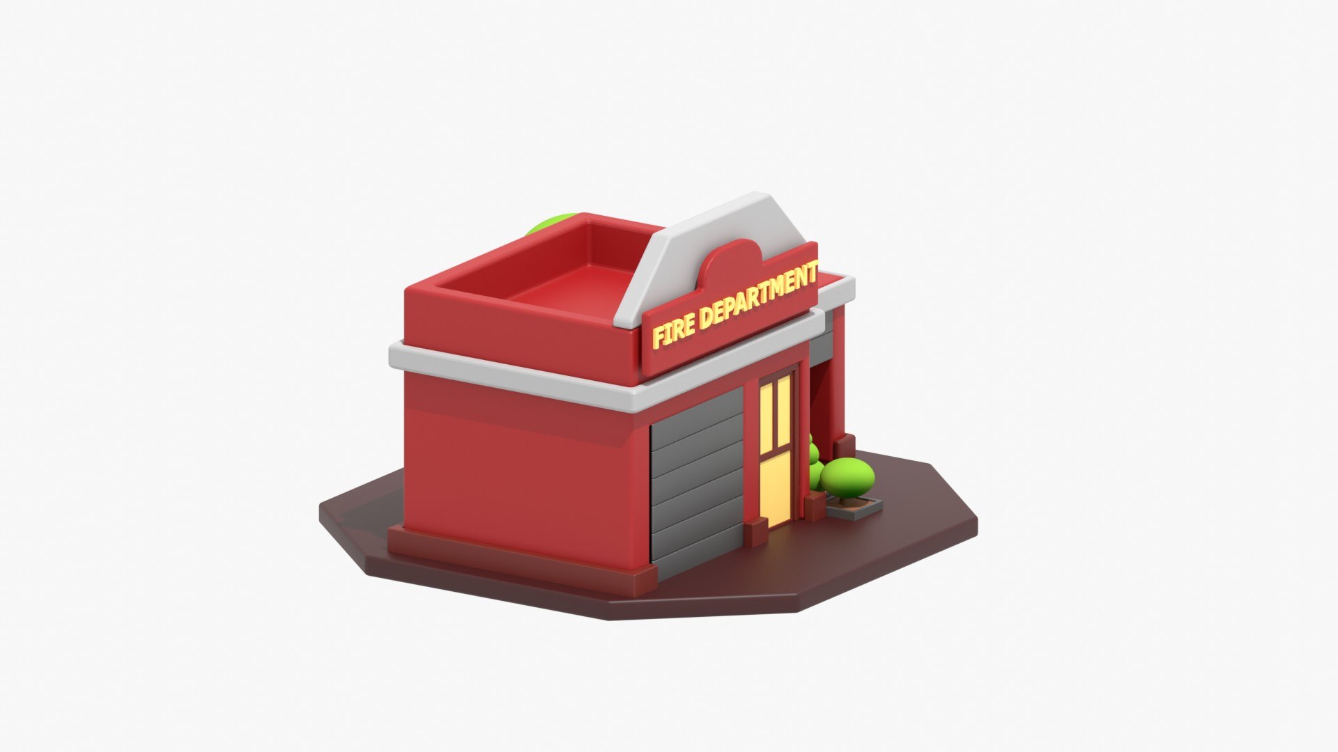 3D Fire Station 3D Illustration - TurboSquid 2235931