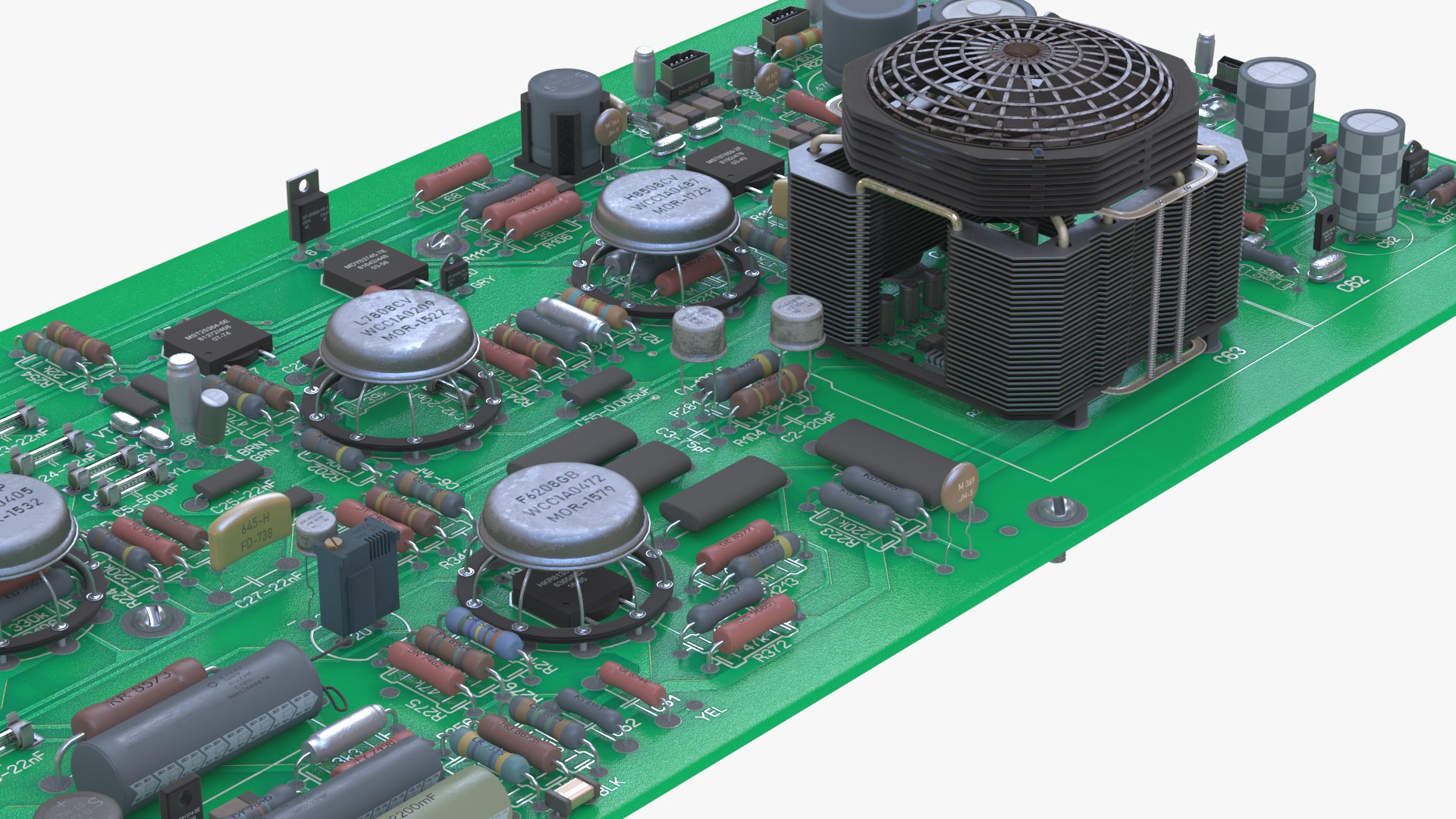 Electronic Circuit Board 3D model - TurboSquid 1756976