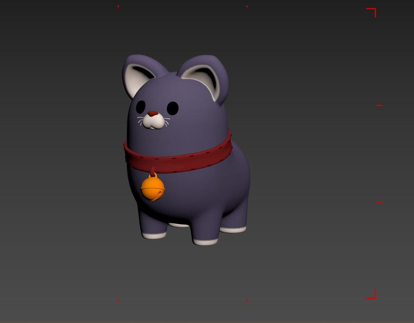 3D Gray Cat Character - TurboSquid 2319351
