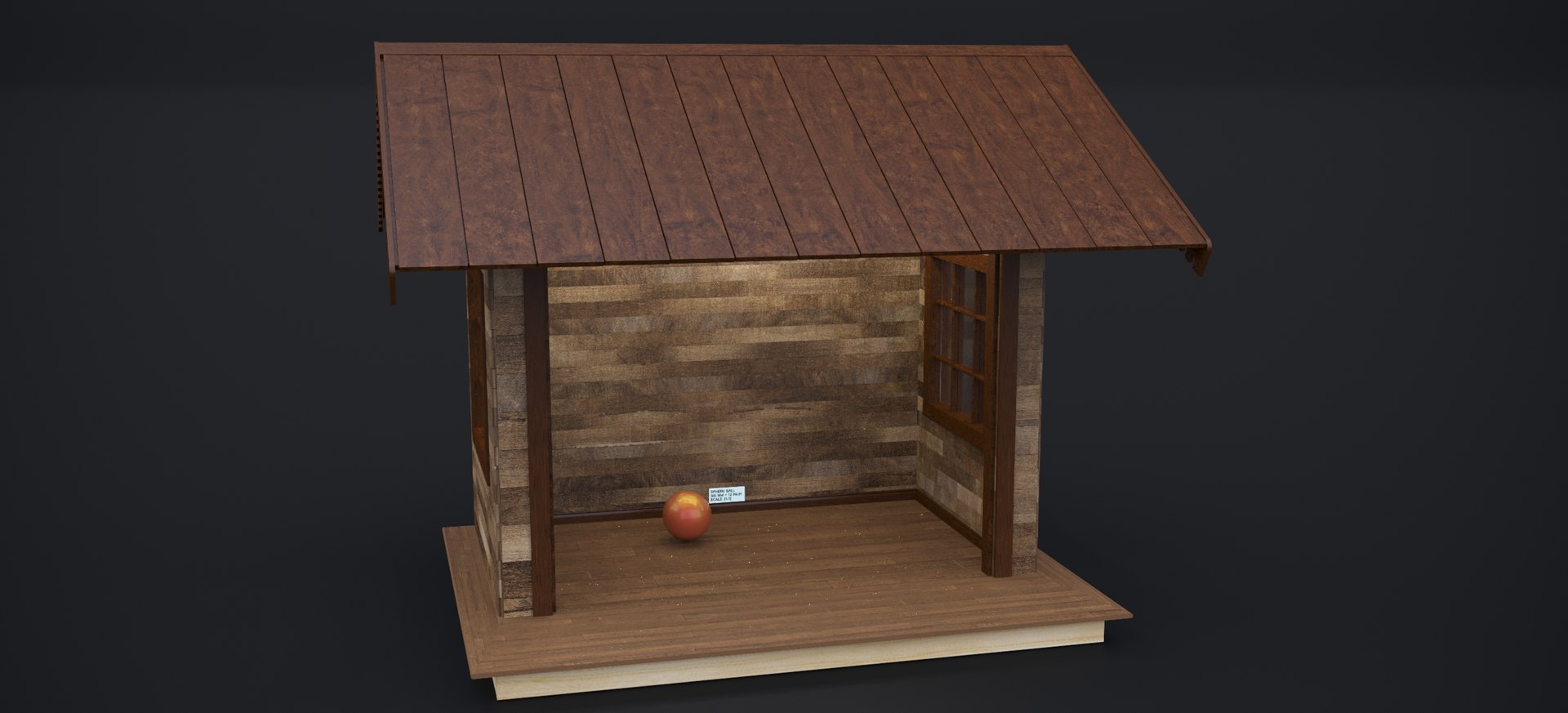 3D EUROPEAN COMMERCIAL WOODEN BUILDING STALL 2024-001 Model ...