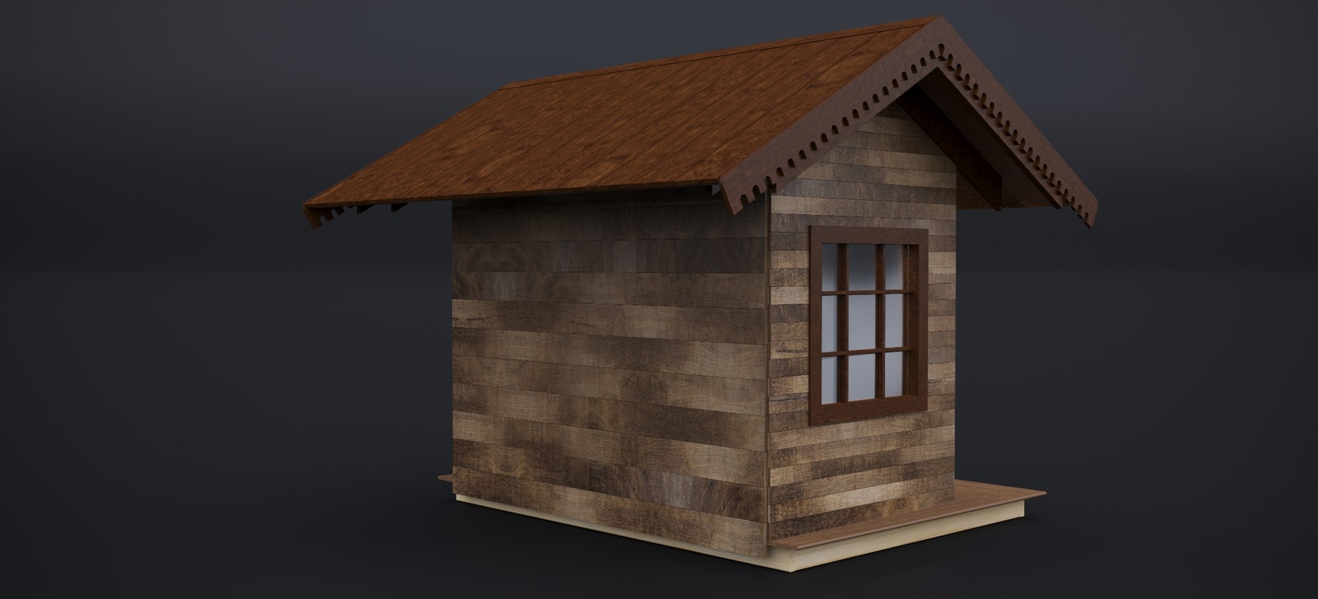 3D EUROPEAN COMMERCIAL WOODEN BUILDING STALL 2024-001 Model ...