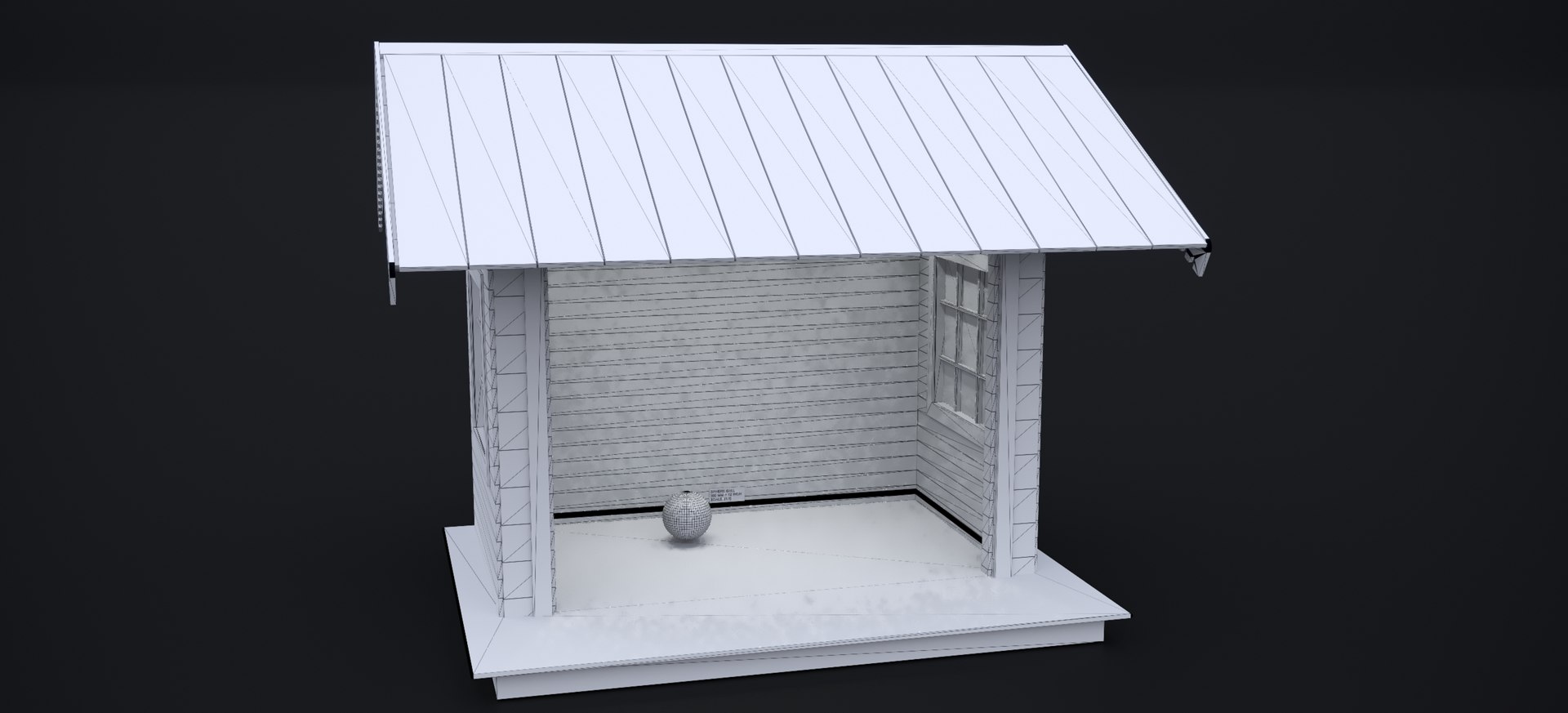 3D EUROPEAN COMMERCIAL WOODEN BUILDING STALL 2024-001 Model ...