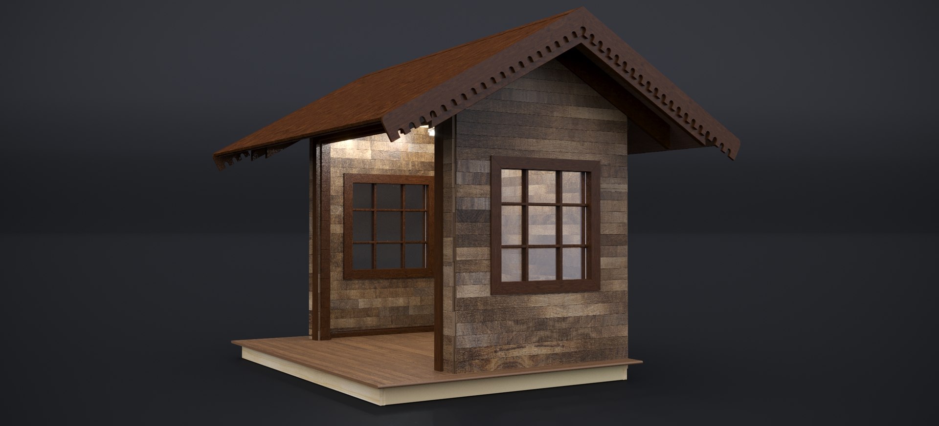 3D EUROPEAN COMMERCIAL WOODEN BUILDING STALL 2024-001 Model ...