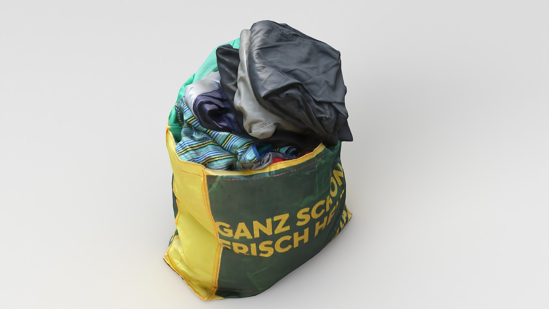 3D Model Bag43 With Clothes - TurboSquid 1923628